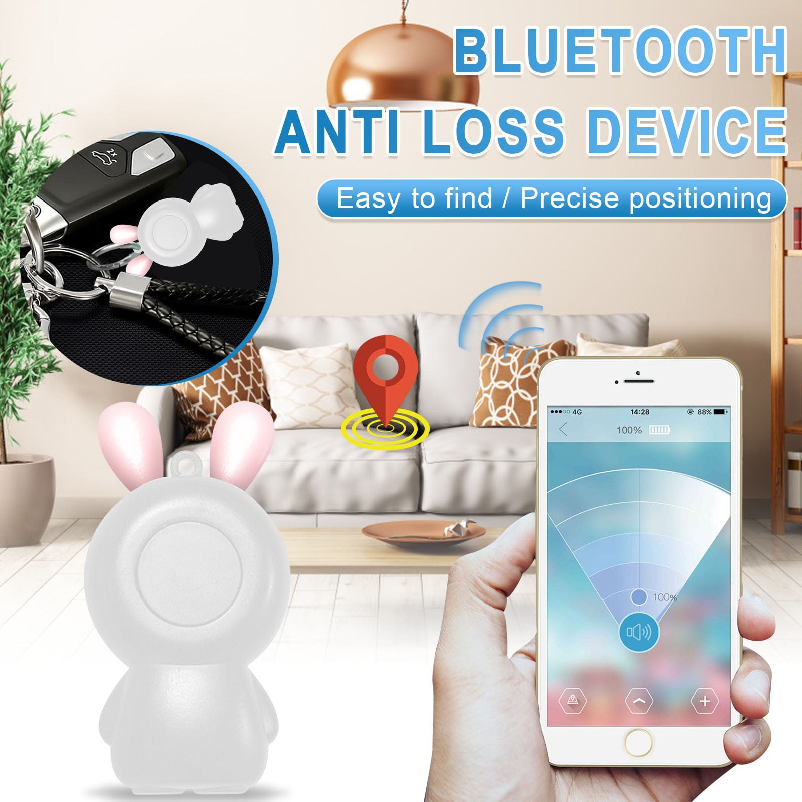 Latrodar Tracking Device Tracking Key Child Finder Safe&Non-Toxic Car ...