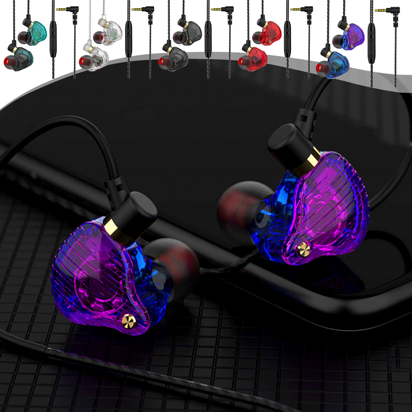Latrodar Transparent Outer Without Delay LED In Ear Gaming Sports Wired ...