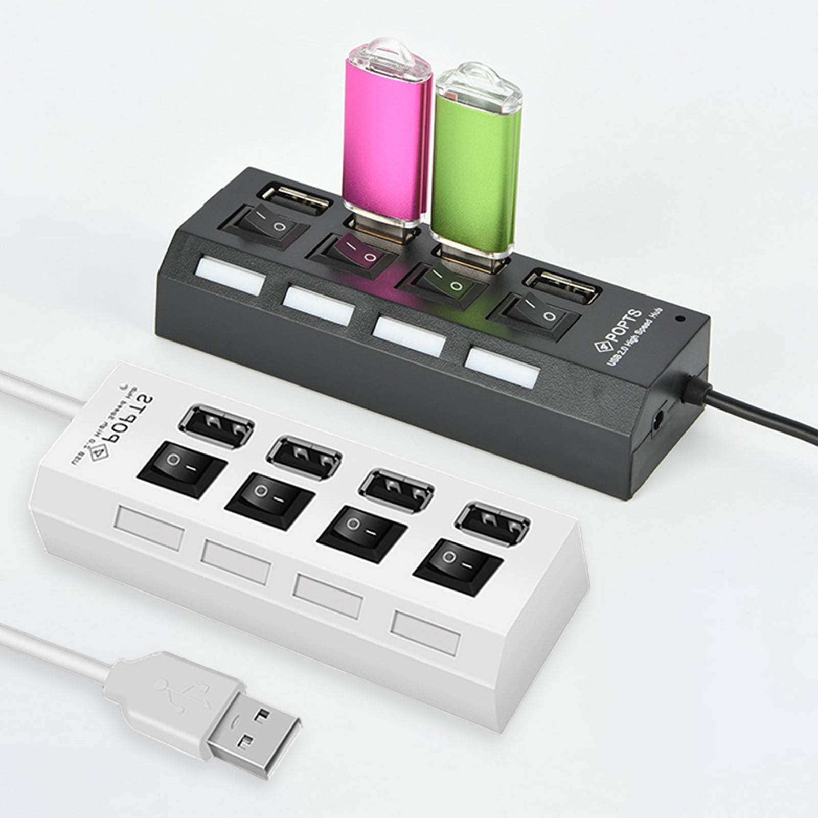 Latrodar USB HUB 2.0 4 Port Multiple Expander With Multi USB Splitter ...