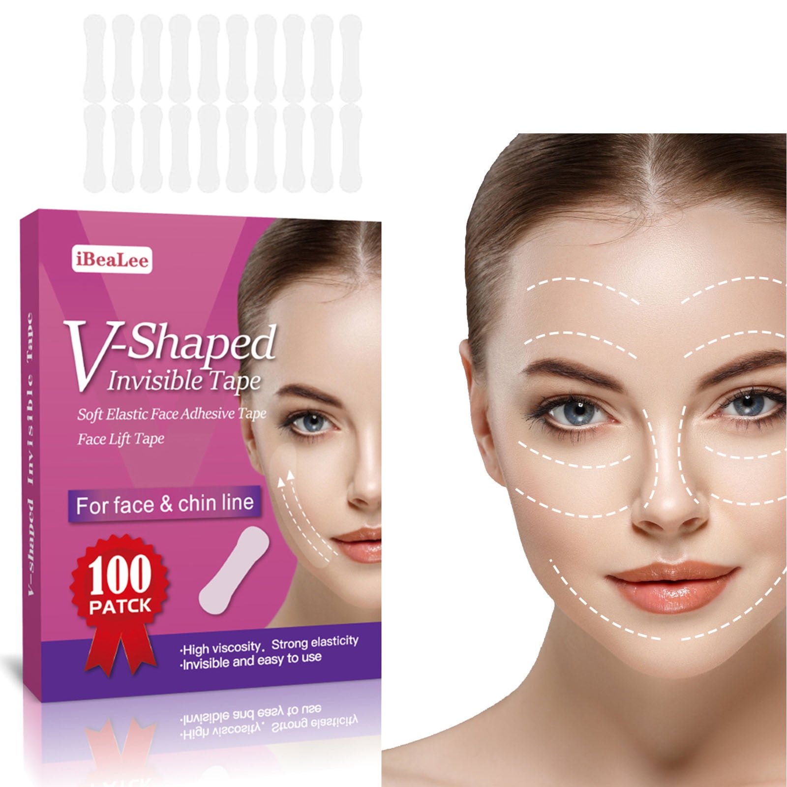 Latrodar V-shaped Lift Invisible Sticker Lift Face Sticker To Dilute ...