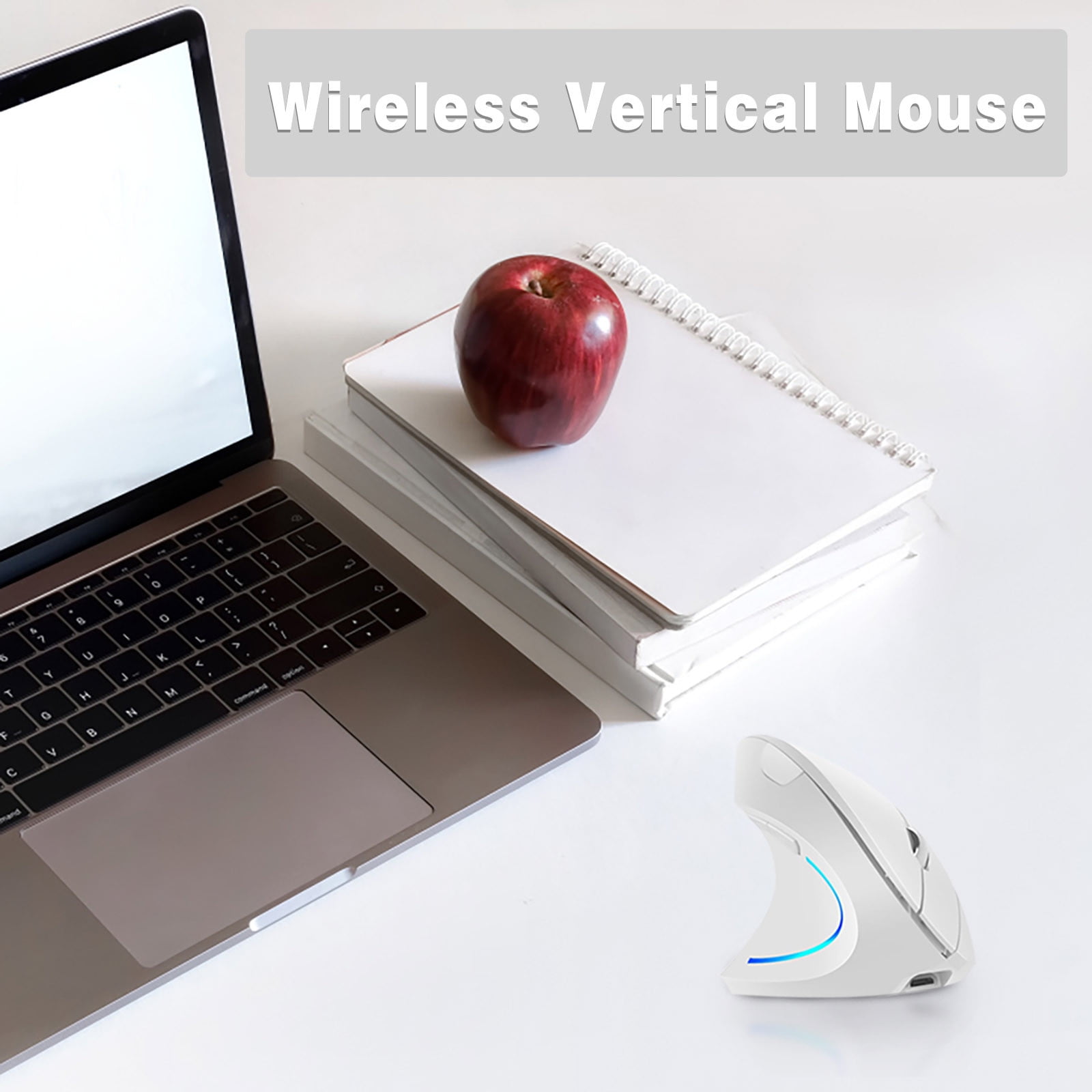 Latrodar Vertical Mouse Wireless Computer Mice Battery Ergonomic Mouse ...