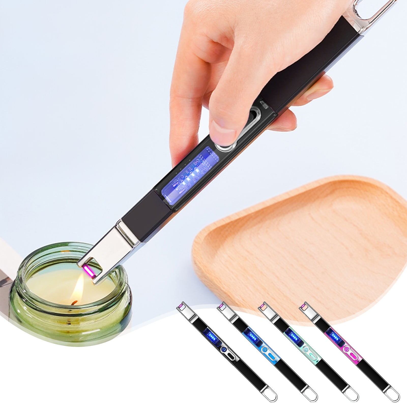 Latrodar Visual Transparent Window Igniter USB Charging LED Power ...