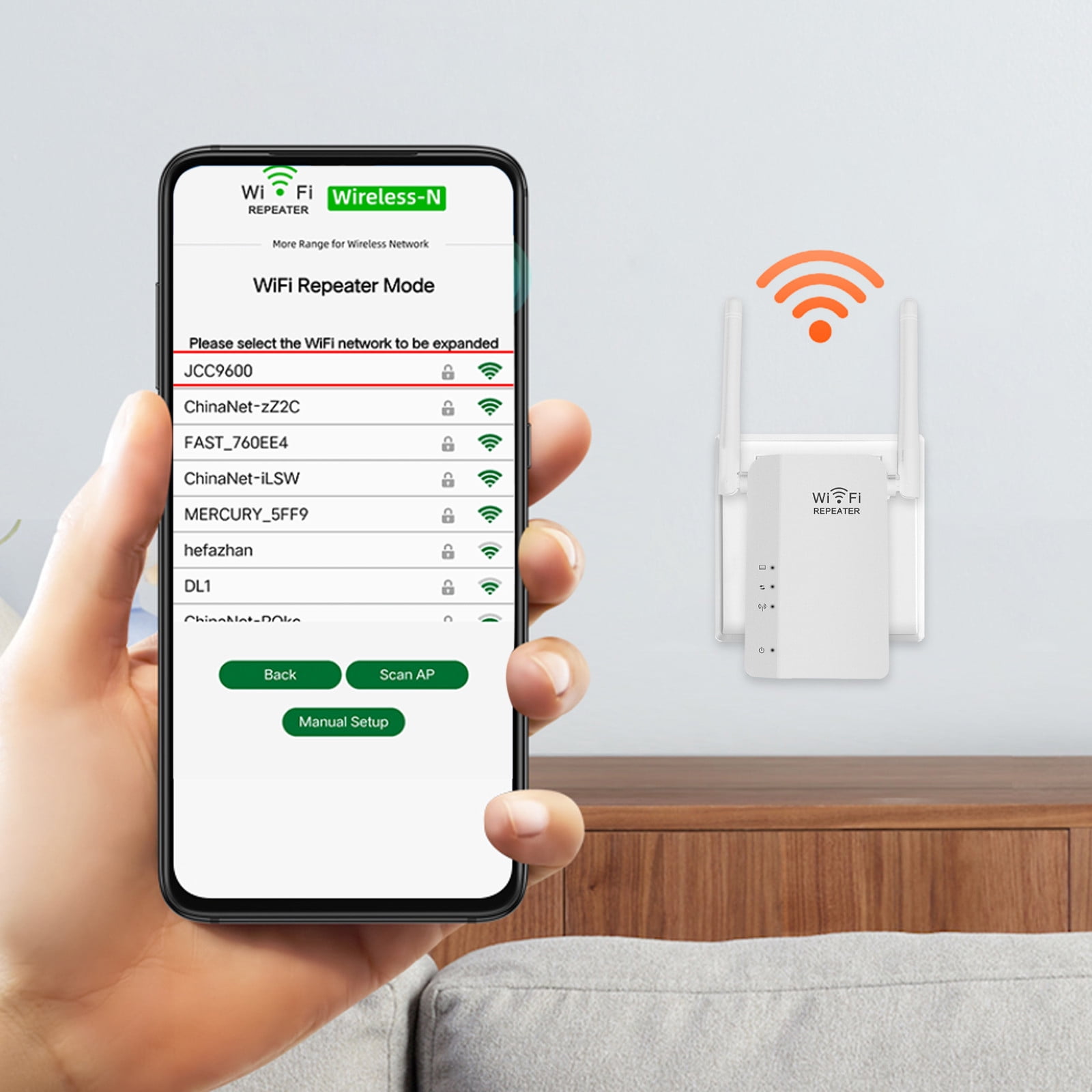 Latrodar WiFi Extender WiFi Booster 300Mbps WiFi Amplifier WiFi Range ...
