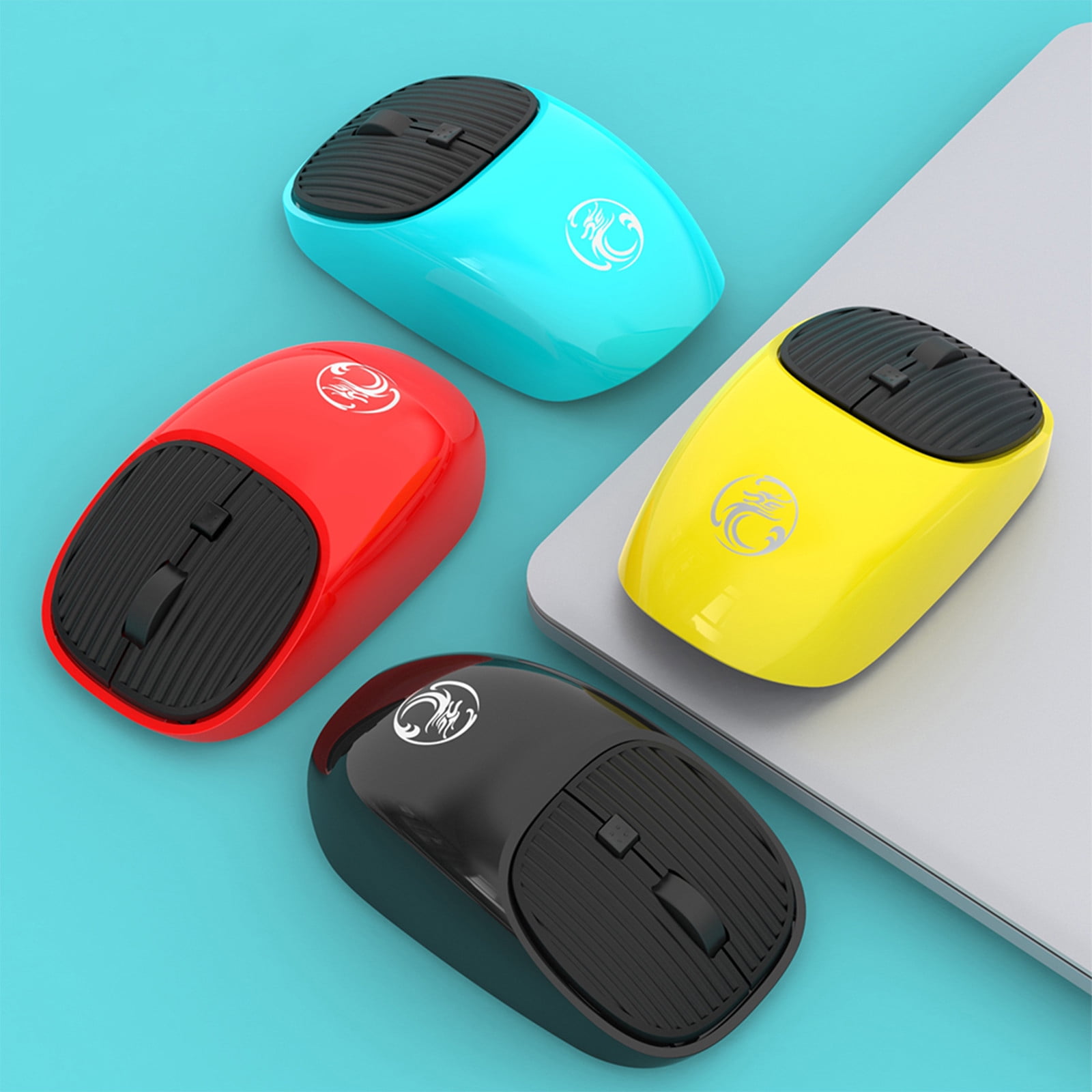 Latrodar Wireless Mouse 2.4G Noiseless Mouse With USB Receiver Portable ...