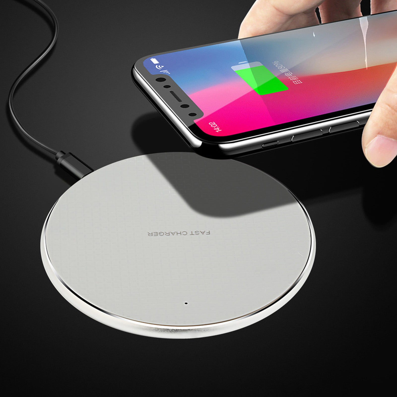 Latrodar -thin Metal Charge Wireless Fast Charging Pad For 12/12 pro ...