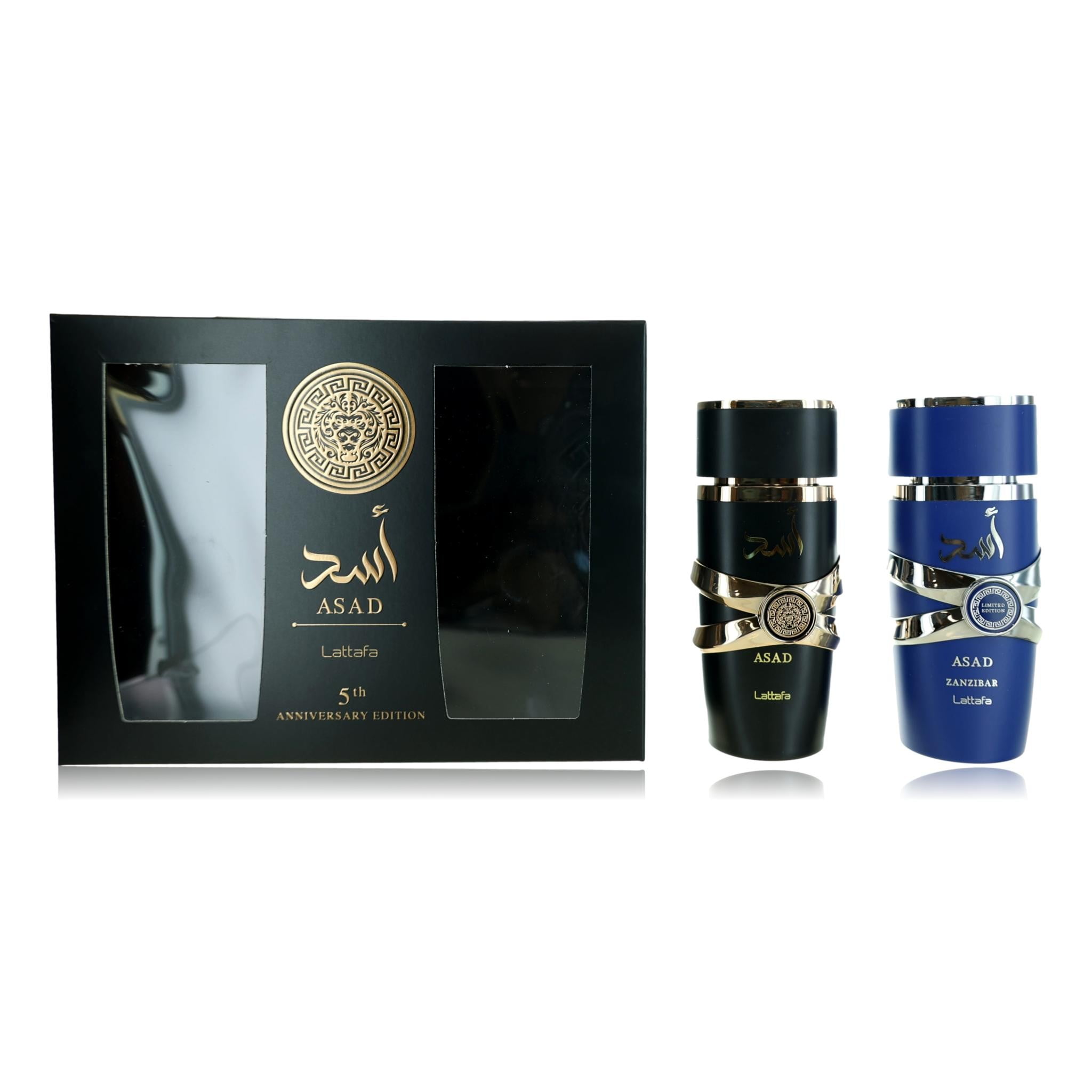 Lattafa Asad 5th Anniv Ed 2pc Gift Set for Men, 3.4 oz EDP - Walmart.com