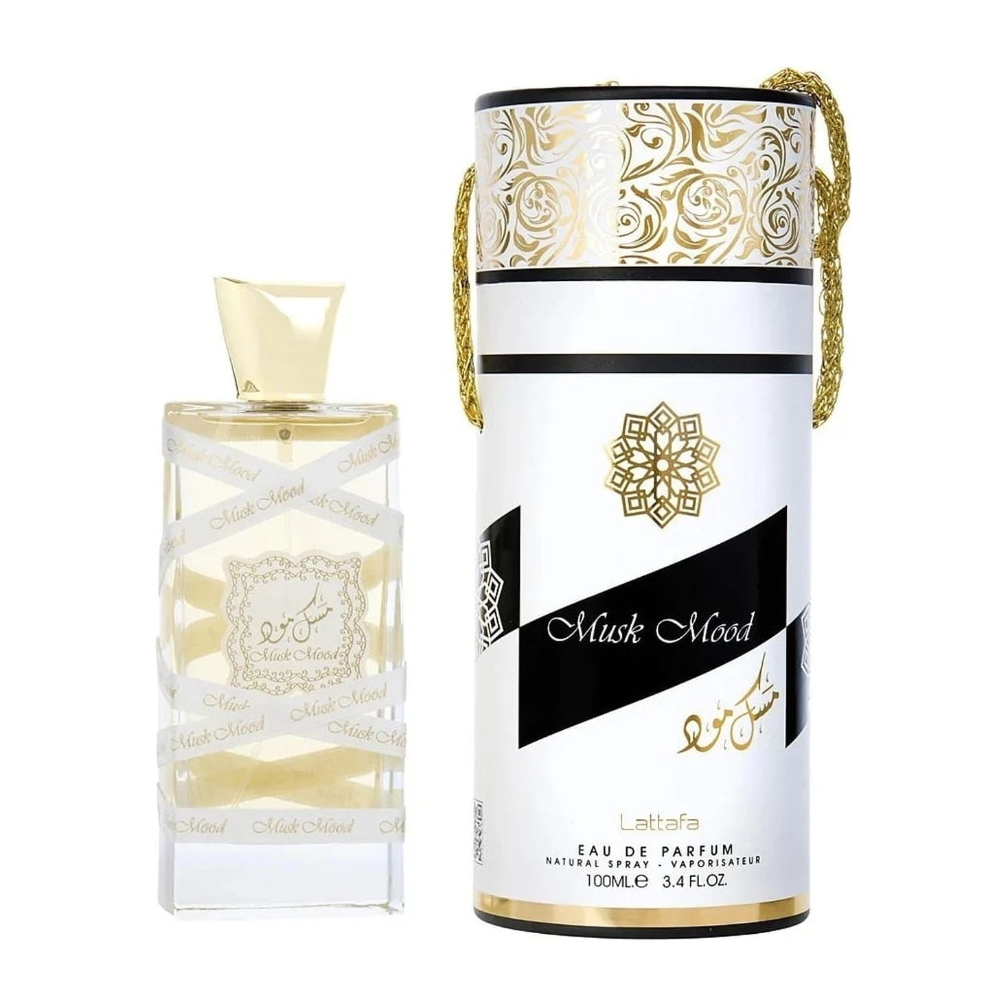 Lattafa Musk Mood EDP Spray, 3.4 oz, Citrus Fruity Vanilla Musk ...