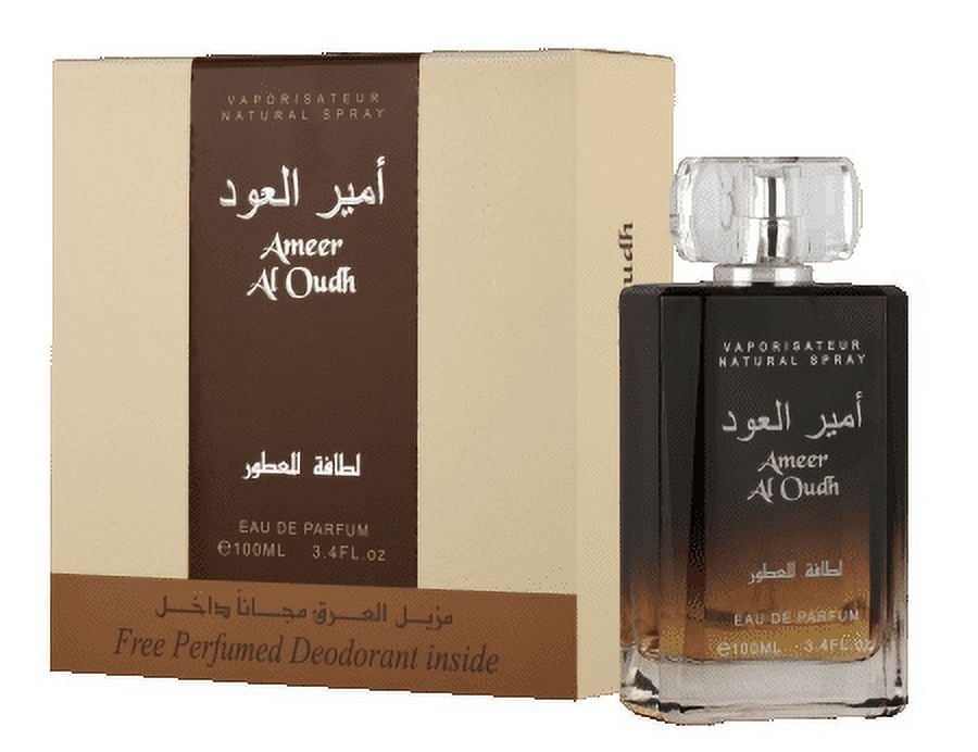 Lattafa Perfumes Ameer Al Oudh Eau De Parfum, Free Deodorant Inside ...