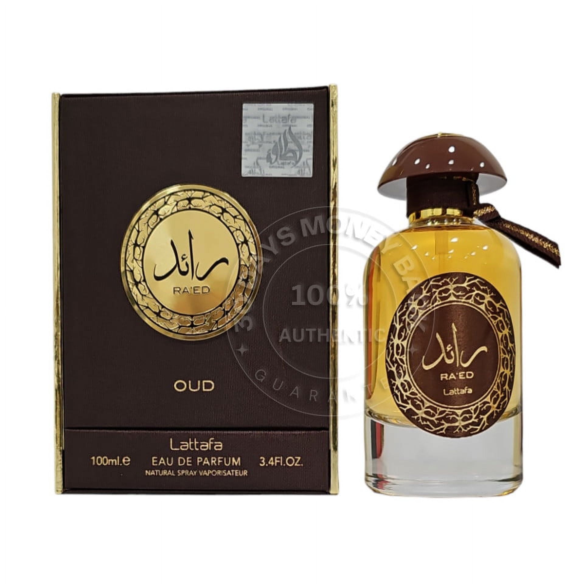 Raed Oud Perfume By Lattafa Eau De Parfum Spray (Unisex) 3.4 oz ...