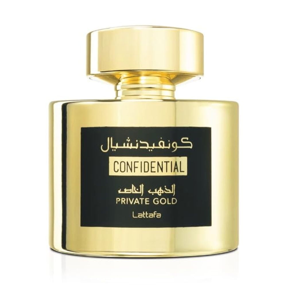 Lattafa Confidential Private Gold, 3.4 oz EDP Spray, Chypre Fruity ...