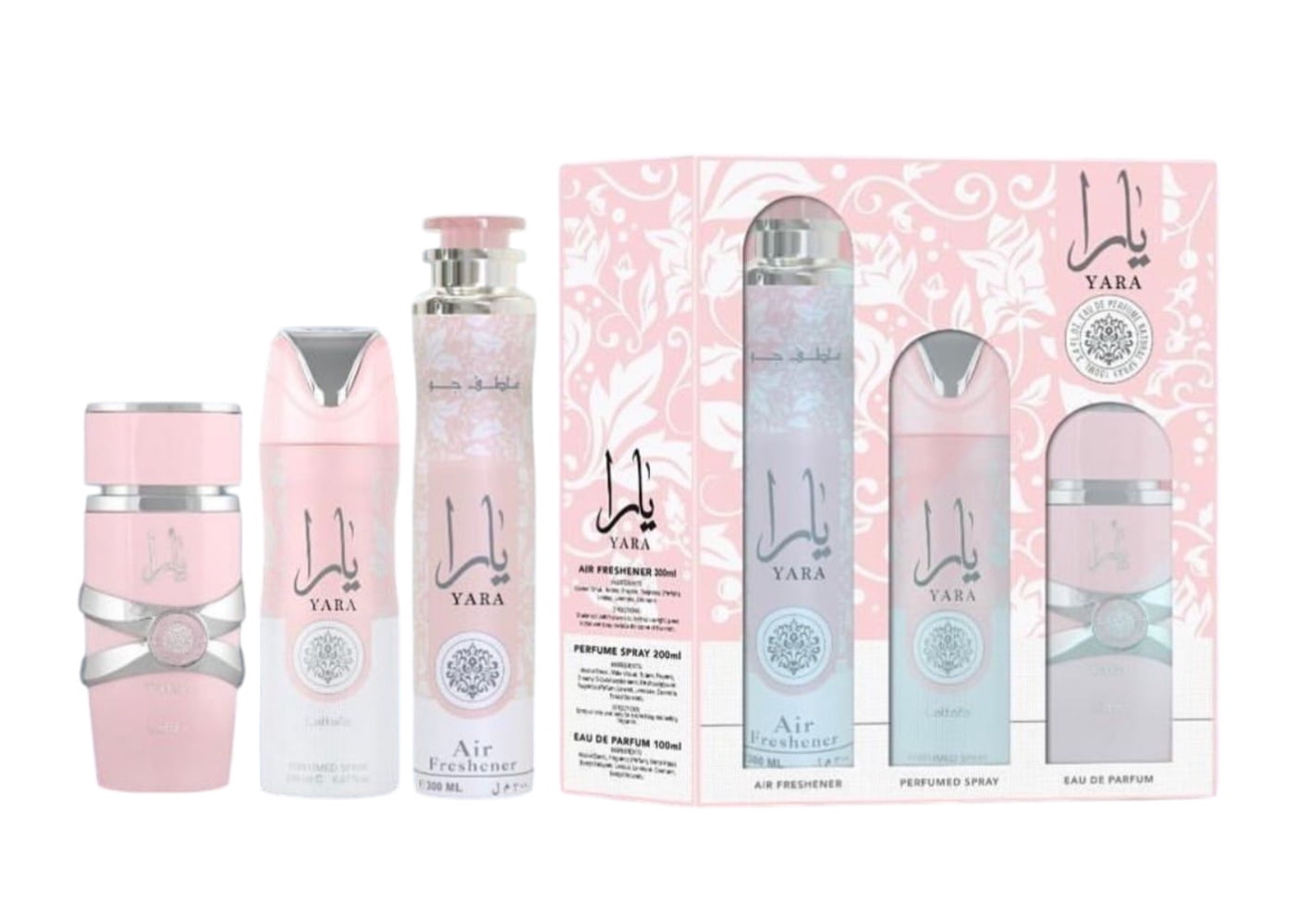 Lattafa Yara Gift Set 3pc - Walmart.com