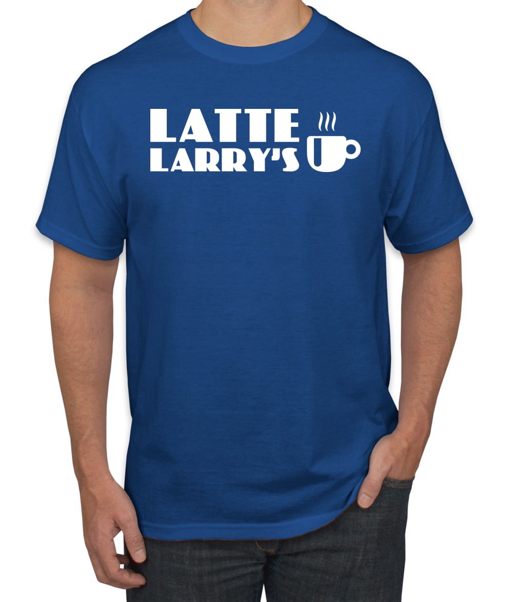 Latte Larry's California Coffee Shop Logo Pop Culture Graphic T-Shirt ...