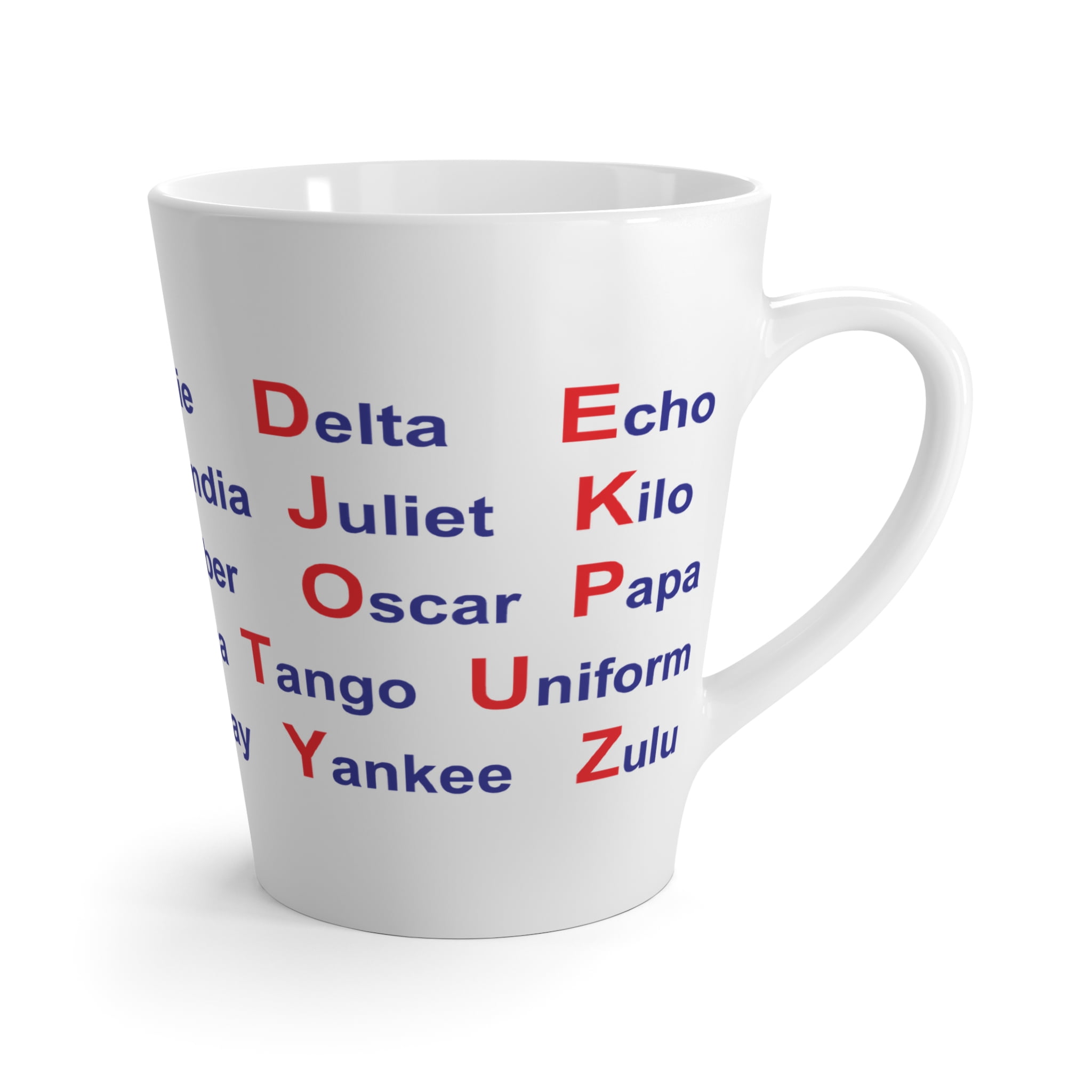 Latte Mug NATO Phonetic Alphabet - Walmart.com