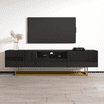 Nova 3K TV Stand for TVs up to 85", Mid-Century Modern Matte 73 ...