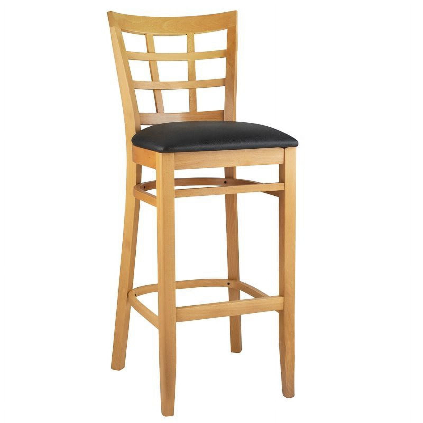 Lattice Bar Stool in Natural - Walmart.com