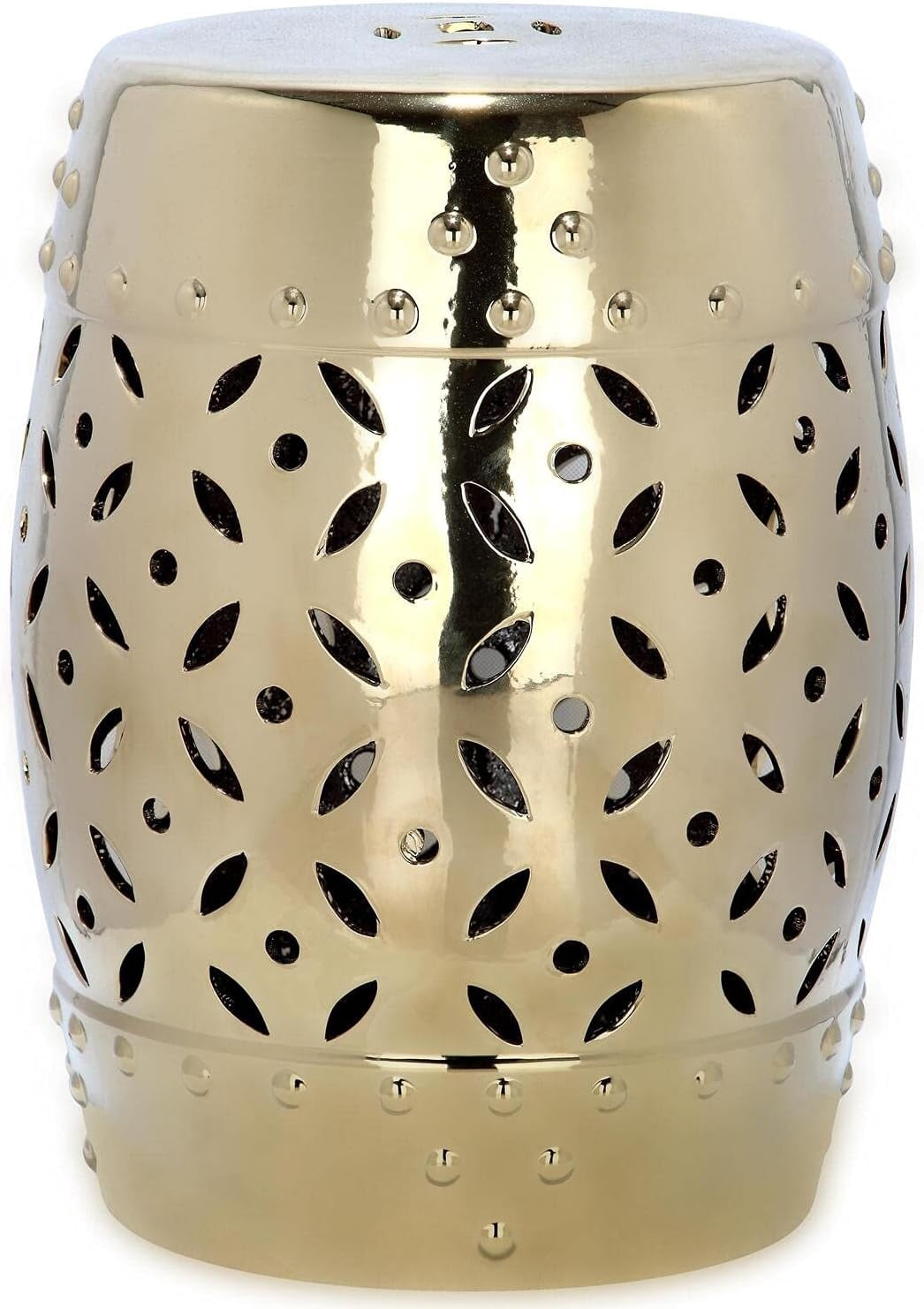 Lattice Coin Ceramic Decorative Garden Stool, ACS4510D, Gold - Walmart.com