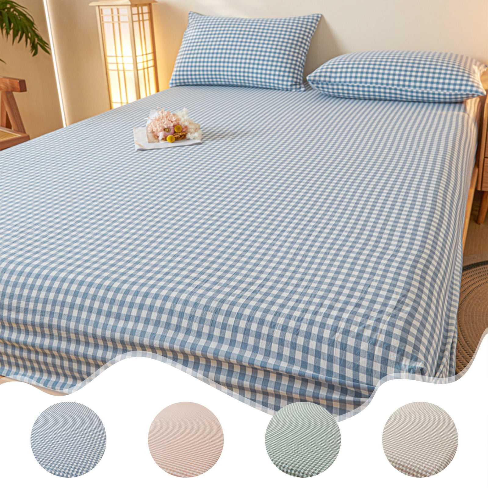 Lattice Double Bed Sheet Non Slip Full Size Mattress Cover 200x150cm ...