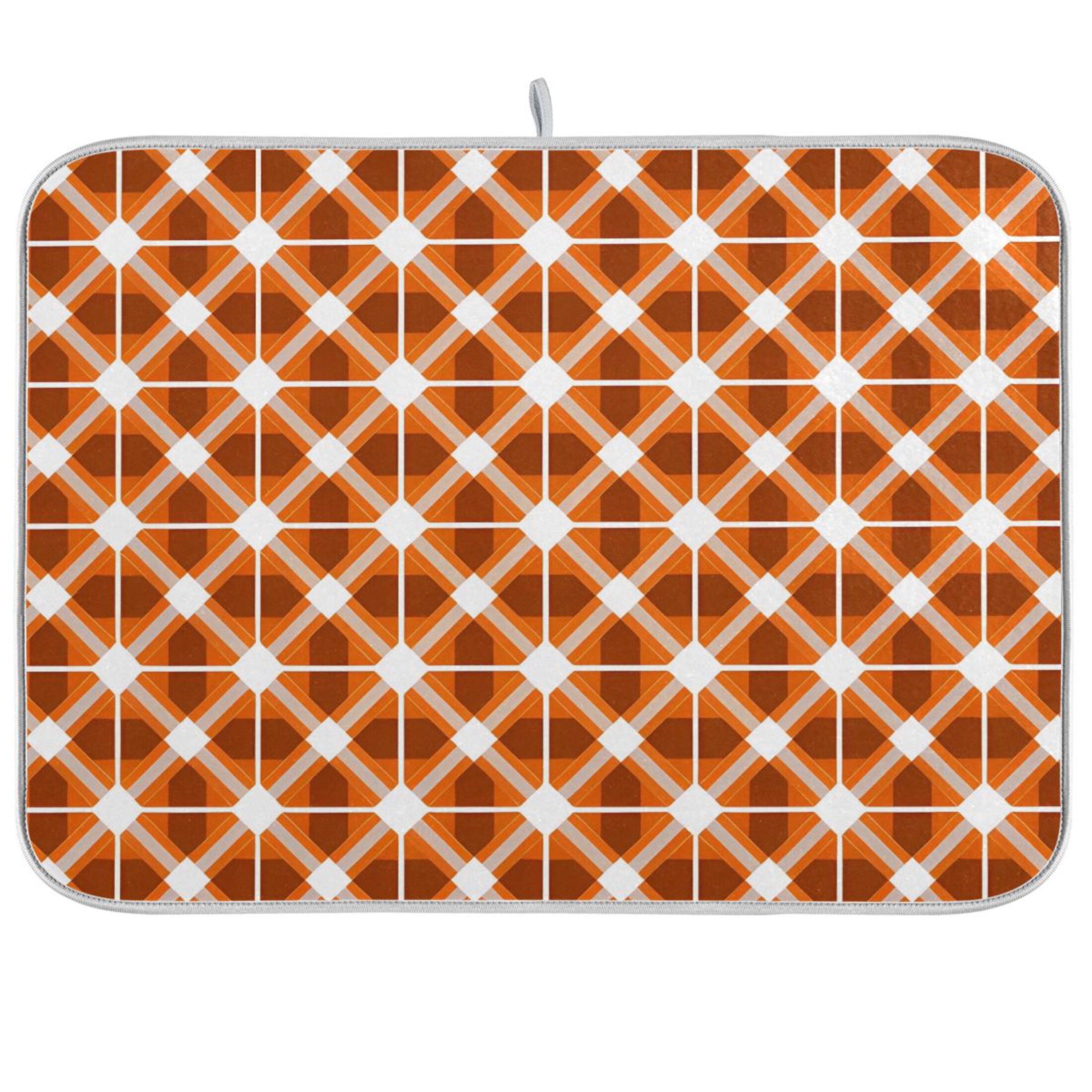 Lattice Grid Dish Drying Mat Microfiber Kitchen Pad Large Counter ...