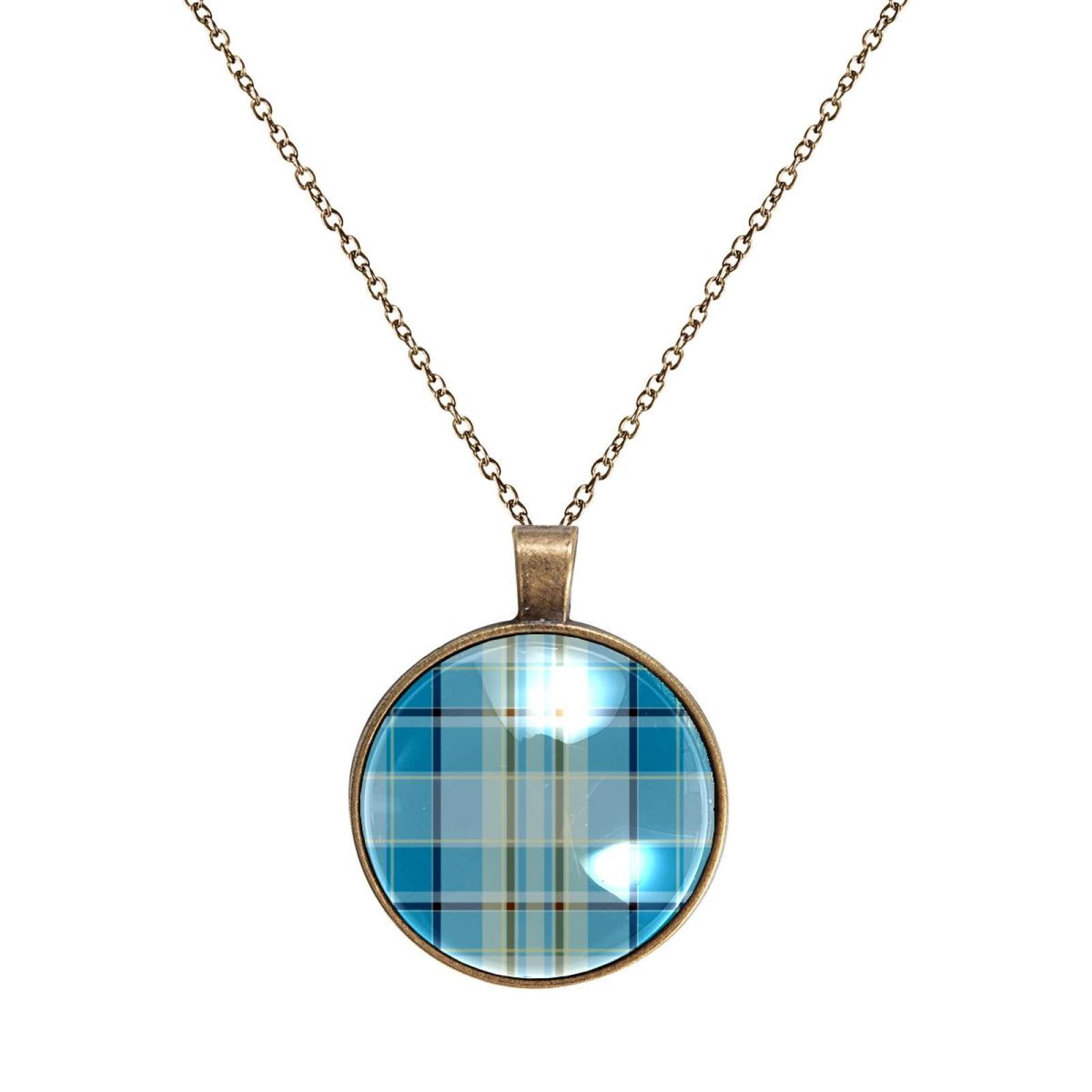 Lattice Necklace Personalized Custom Photo Round Pendant Adjustable ...