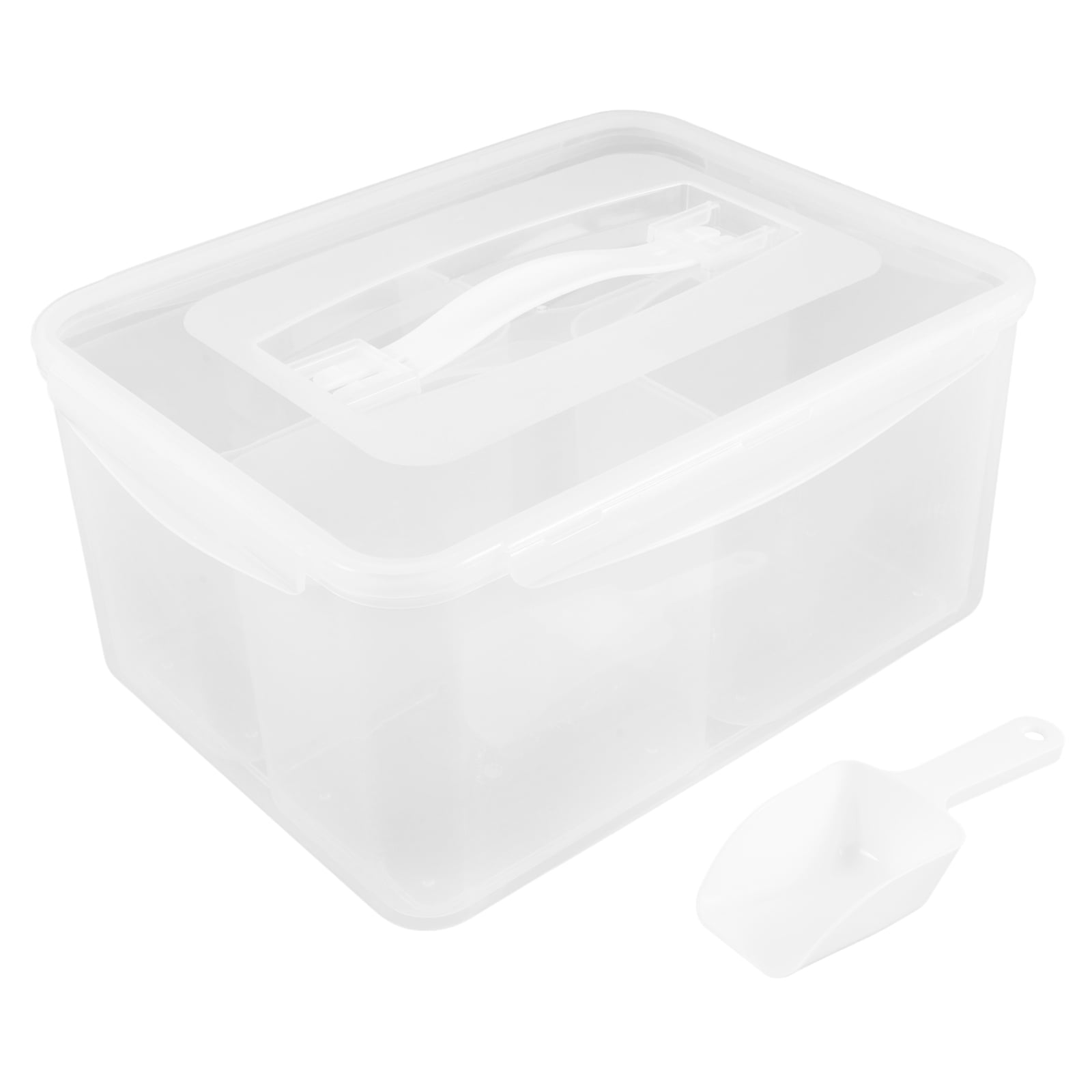 Lattice Plastic Storage Box Tray Taco Holder Sugar Container with Lid ...