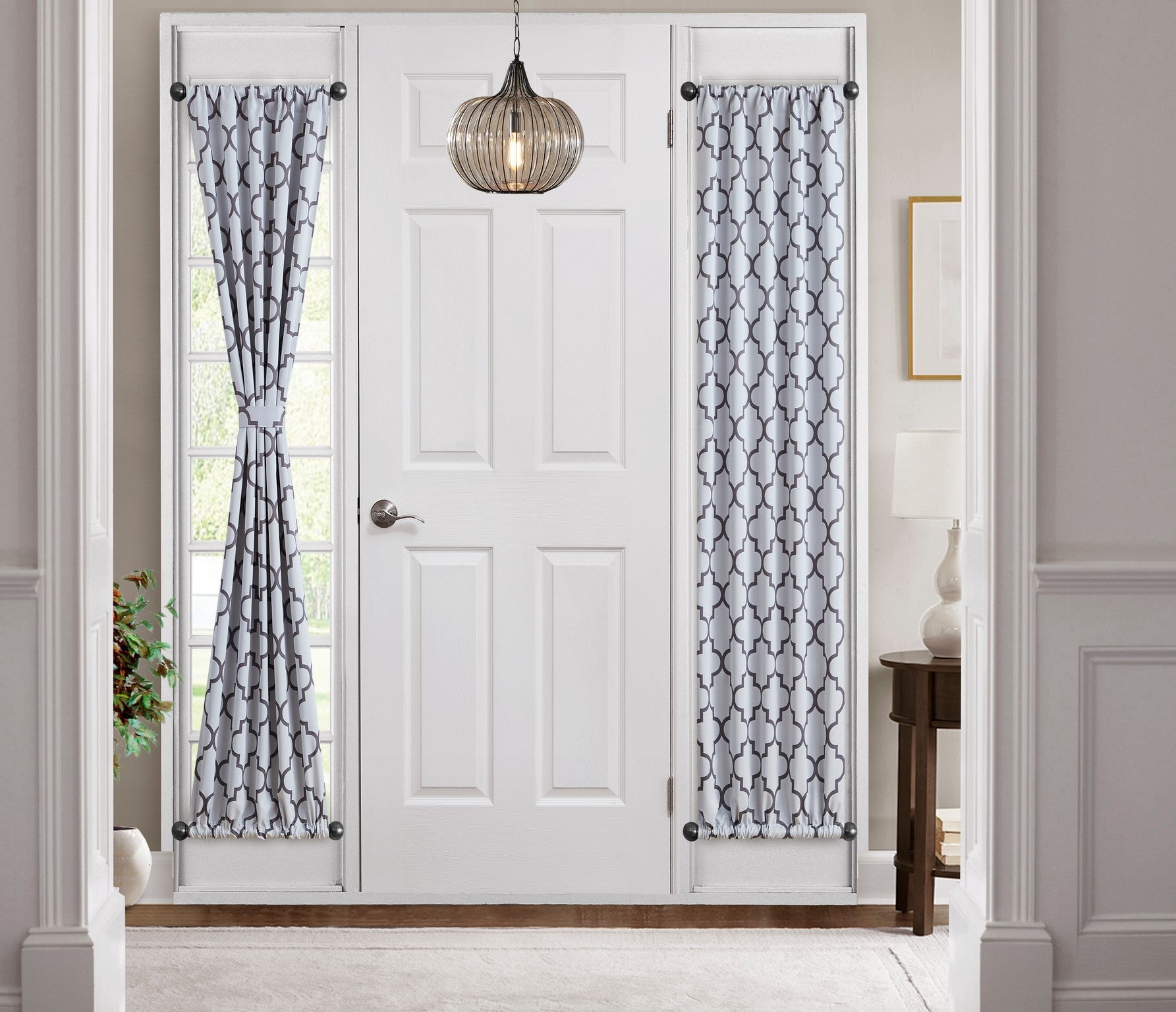 Lattice Print French Door Curtain Panel - Walmart.com