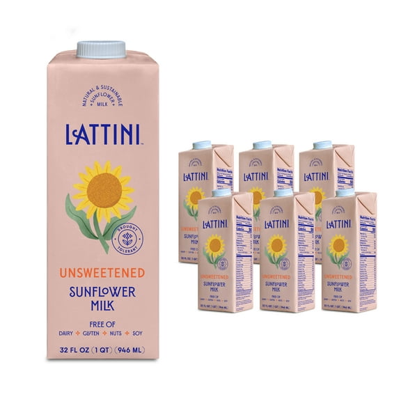 Lattini Unsweetened Non-Dairy Sunflower Milk | Plant-Based, Vegan ...