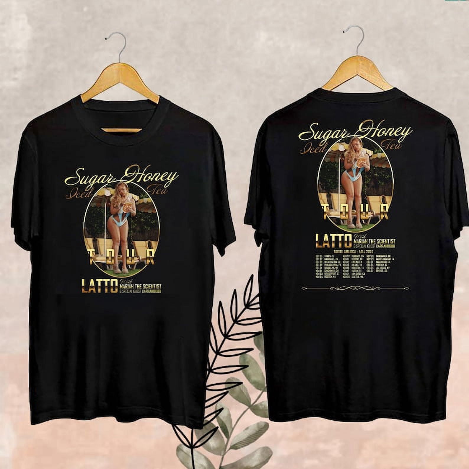 Latto The Sugar Honey Iced Tea Tour 2024 T-Shirt, Big Latto 2024 ...