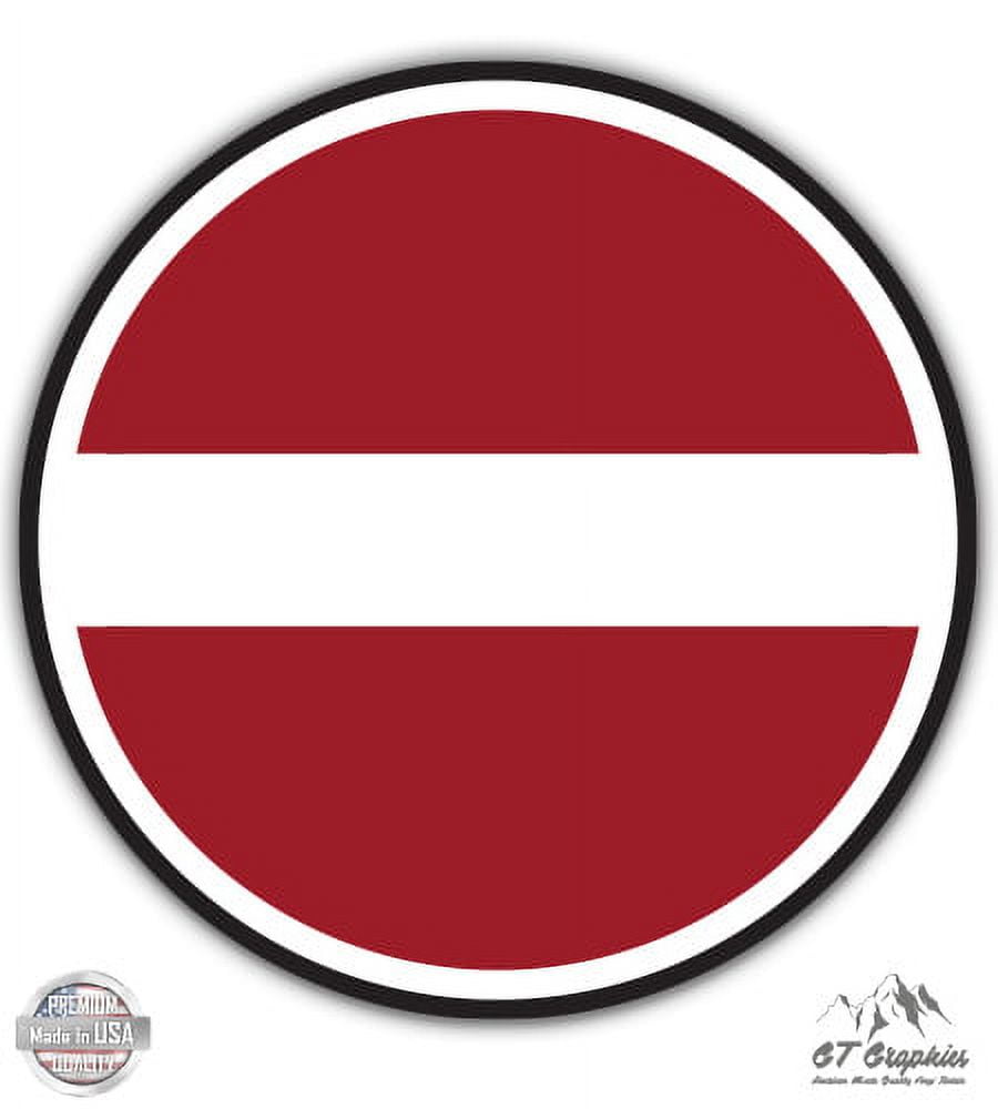 Latvia Flag - 8" Vinyl Sticker - For Car Laptop I-Pad - Waterproof ...