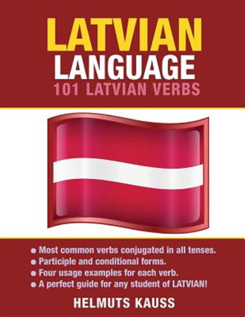 Pre-Owned Latvian Language: 101 Latvian Verbs - Walmart.com
