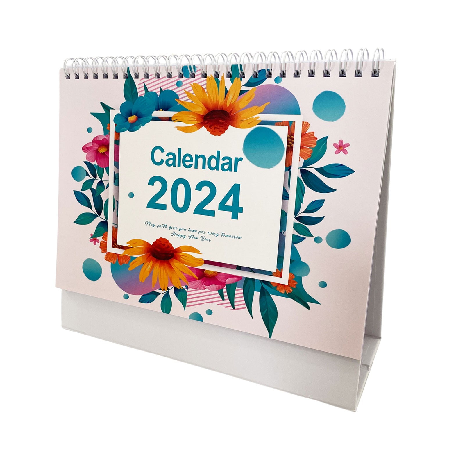 Lauba 2024 English Calendar Notebook With Minimalist Desktop Design 365 ...