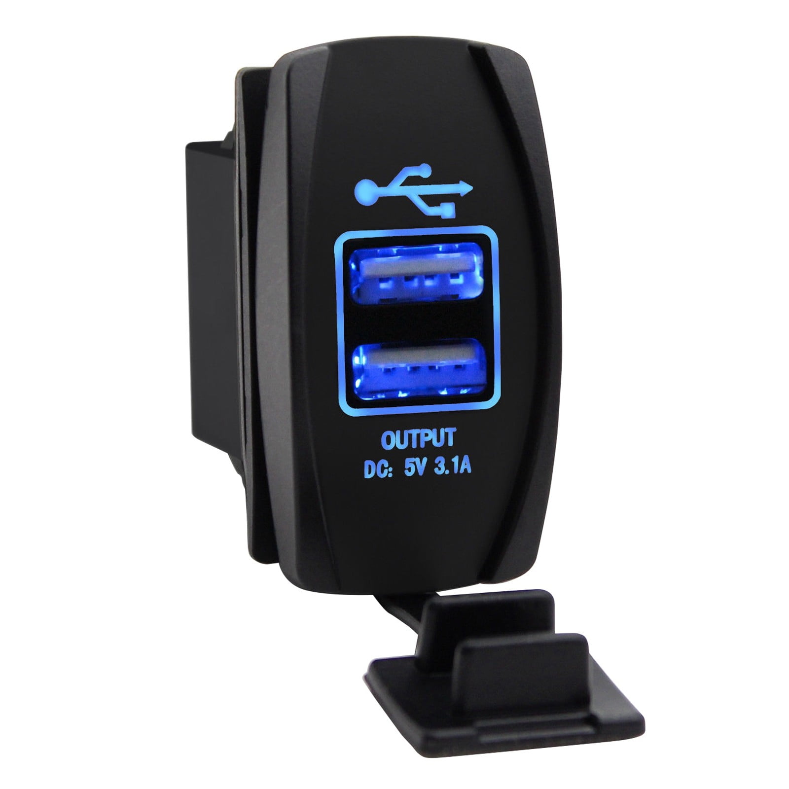 Lauba Square Car Motorcycle Boat Mounted Mobile Phone Charger Modified ...