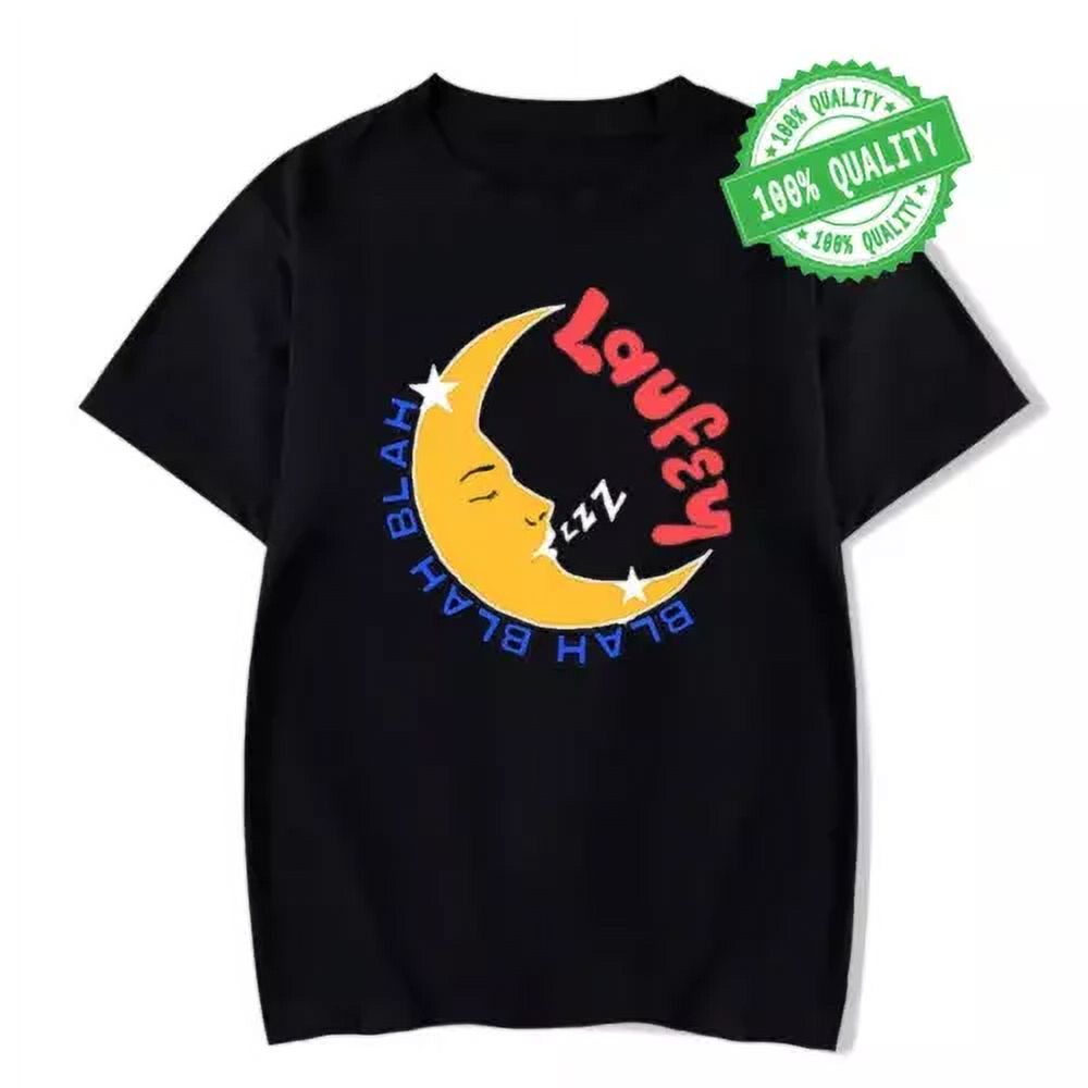 Laufey Singer Merch Laufey Blah Blah Blah T-shirt Black Unisex ...