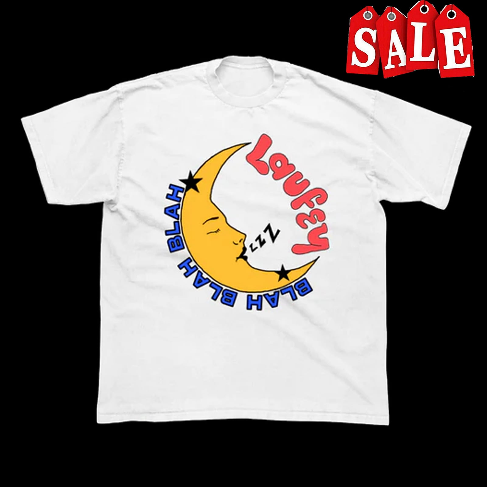 Laufey Singer Merch Laufey Blah Blah Blah T-shirt white Unisex ...