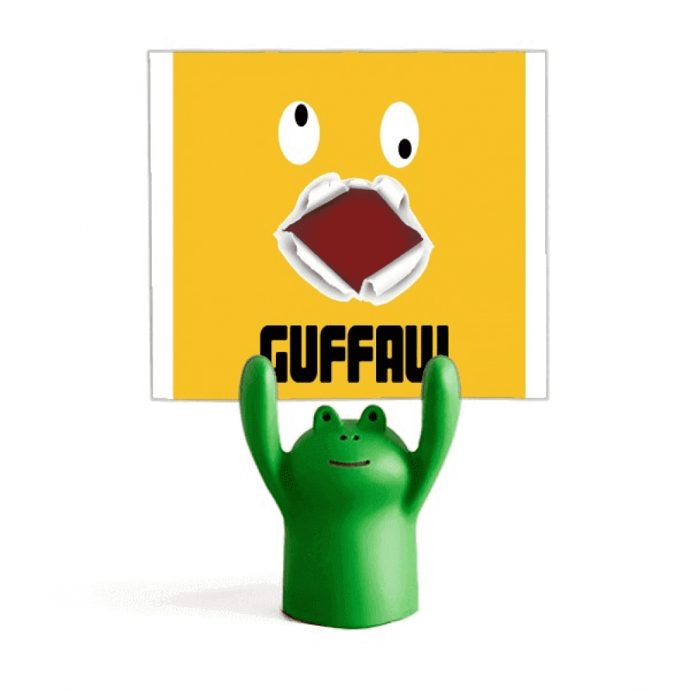 Laugh Disorder Yellow Emotion Guffaw Memo Holder Cartoon Animal Frog ...