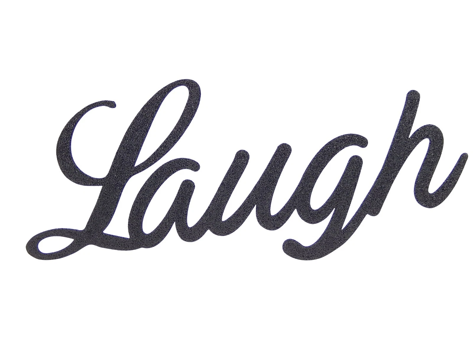 Laugh Word Art Sign Home Kitchen Decor Wall Hanging Cursive Script ...