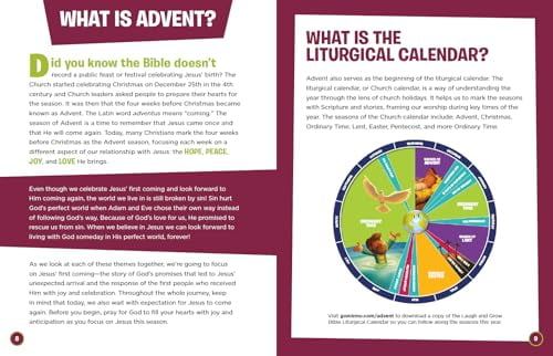 Pre-Owned Laugh and Grow Bible Family Advent Devotional: A Four-Week ...