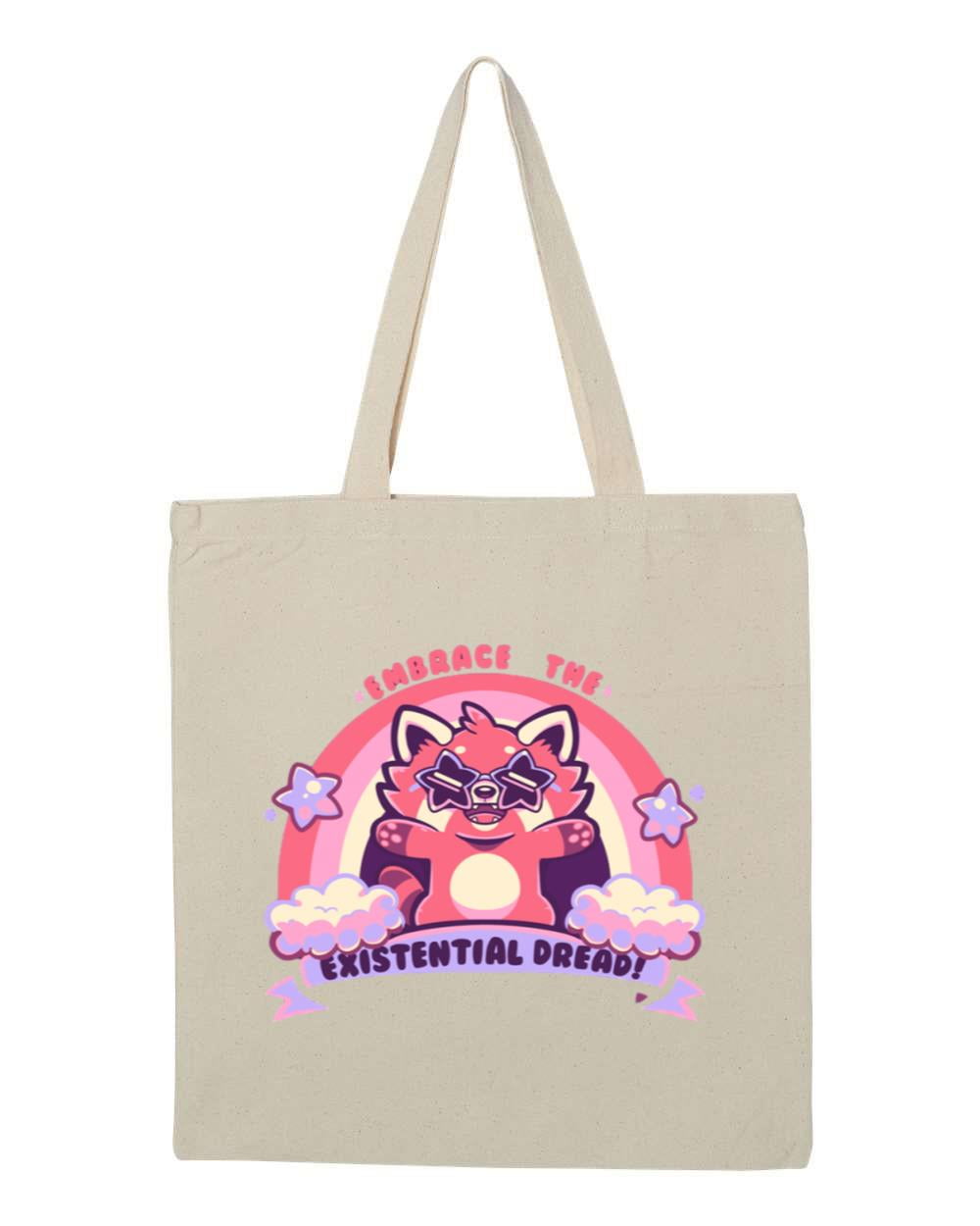 Laugh at the Dark Tote Bag Featuring Bold Quote and Ironic Humor ...