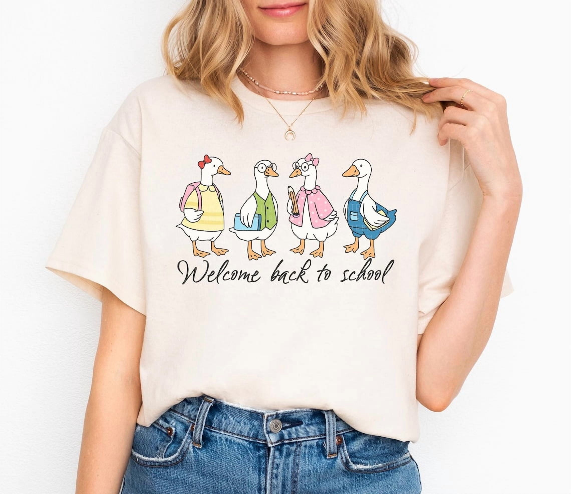 Juxt Back To School Shirt Teacher Goose Shirt, Welcome Back To School ...