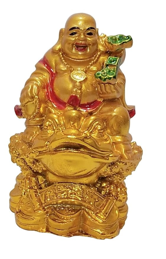 Laughing Buddha Statue Figurine Showpiece for Wall Shelf Table Desktop ...