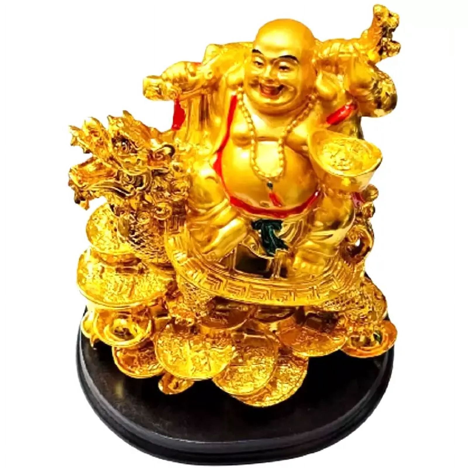 Laughing Buddha Statue Happy Money Lucky Fengshui Home Decor Figurine ...