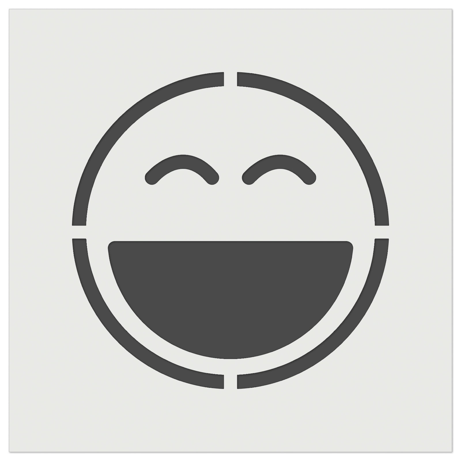 Laughing Happy Face Big Smile Mouth Emoticon DIY Cookie Wall Craft ...
