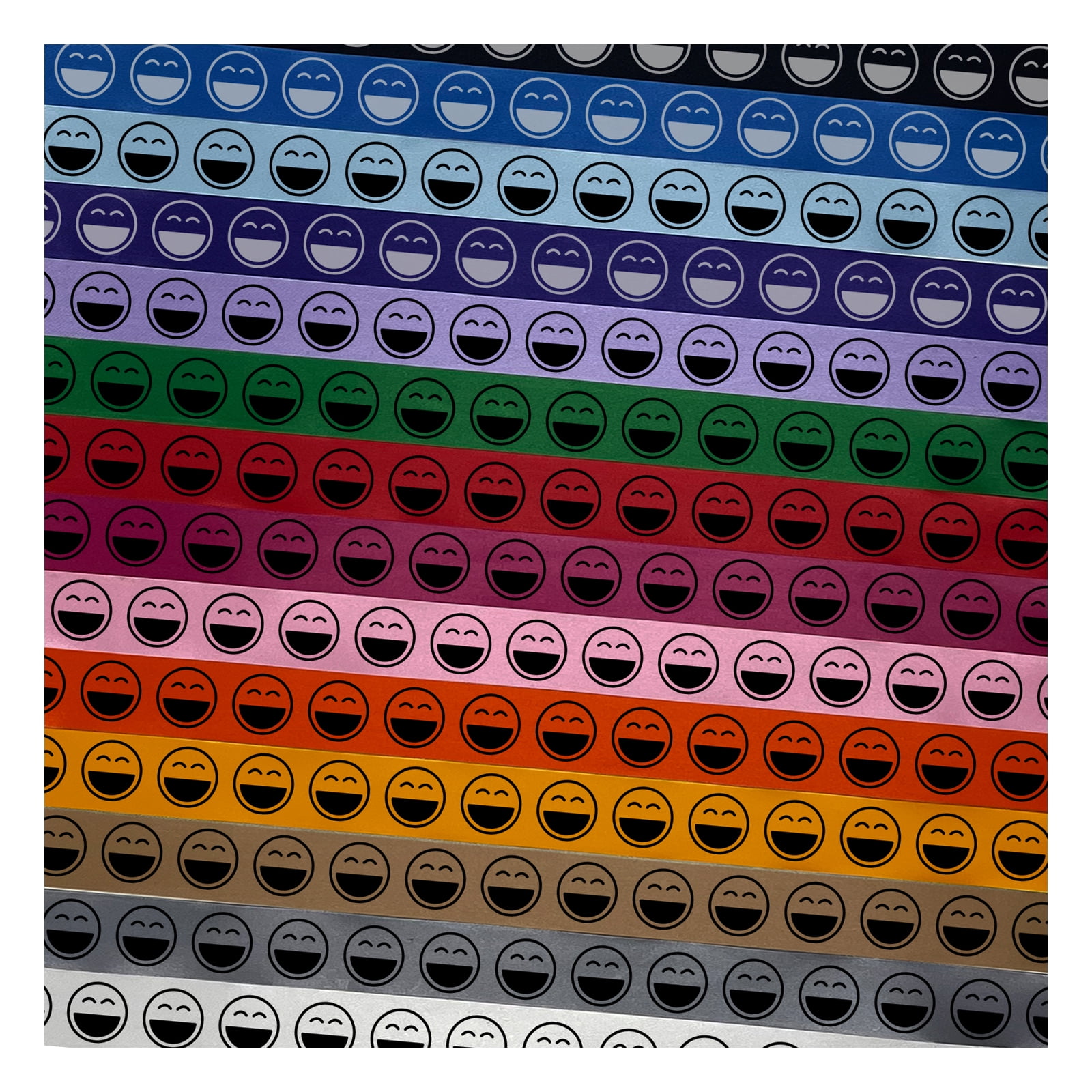 Laughing Happy Face Big Smile Mouth Emoticon Satin Ribbon for Gift ...