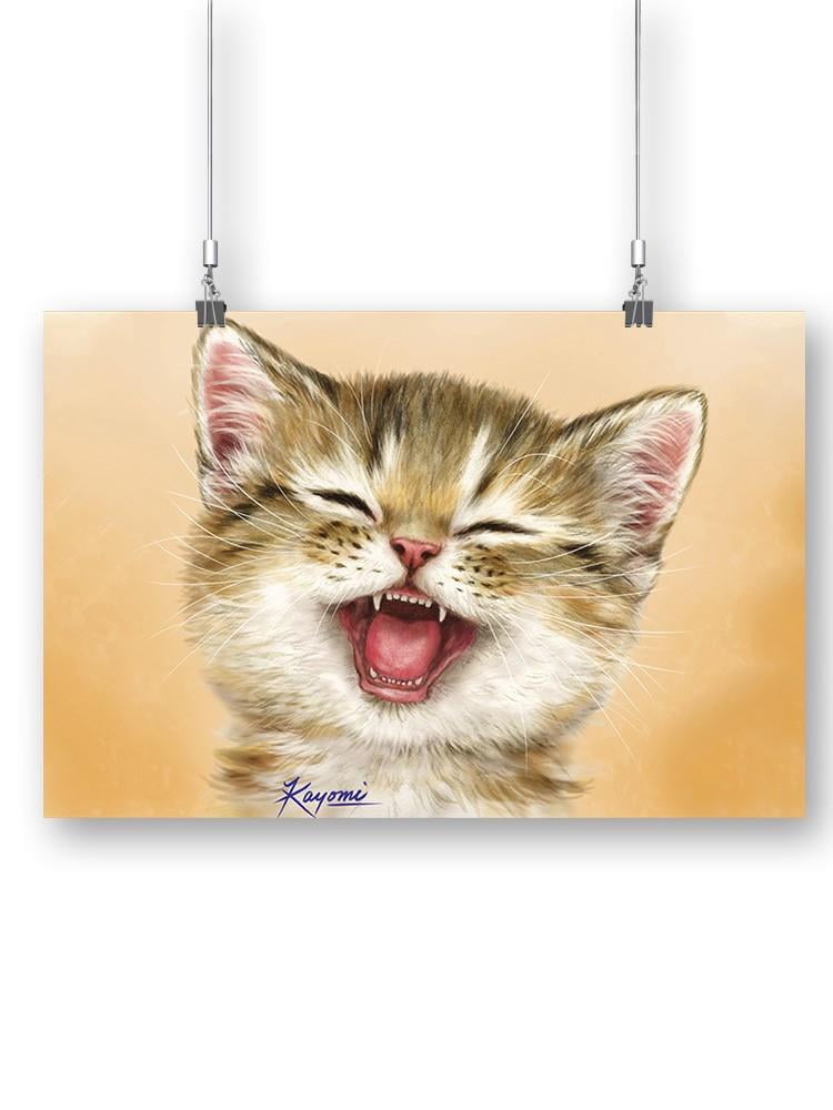 Laughing Kittens Poster - Kayomi Harai Designs, - Walmart.com