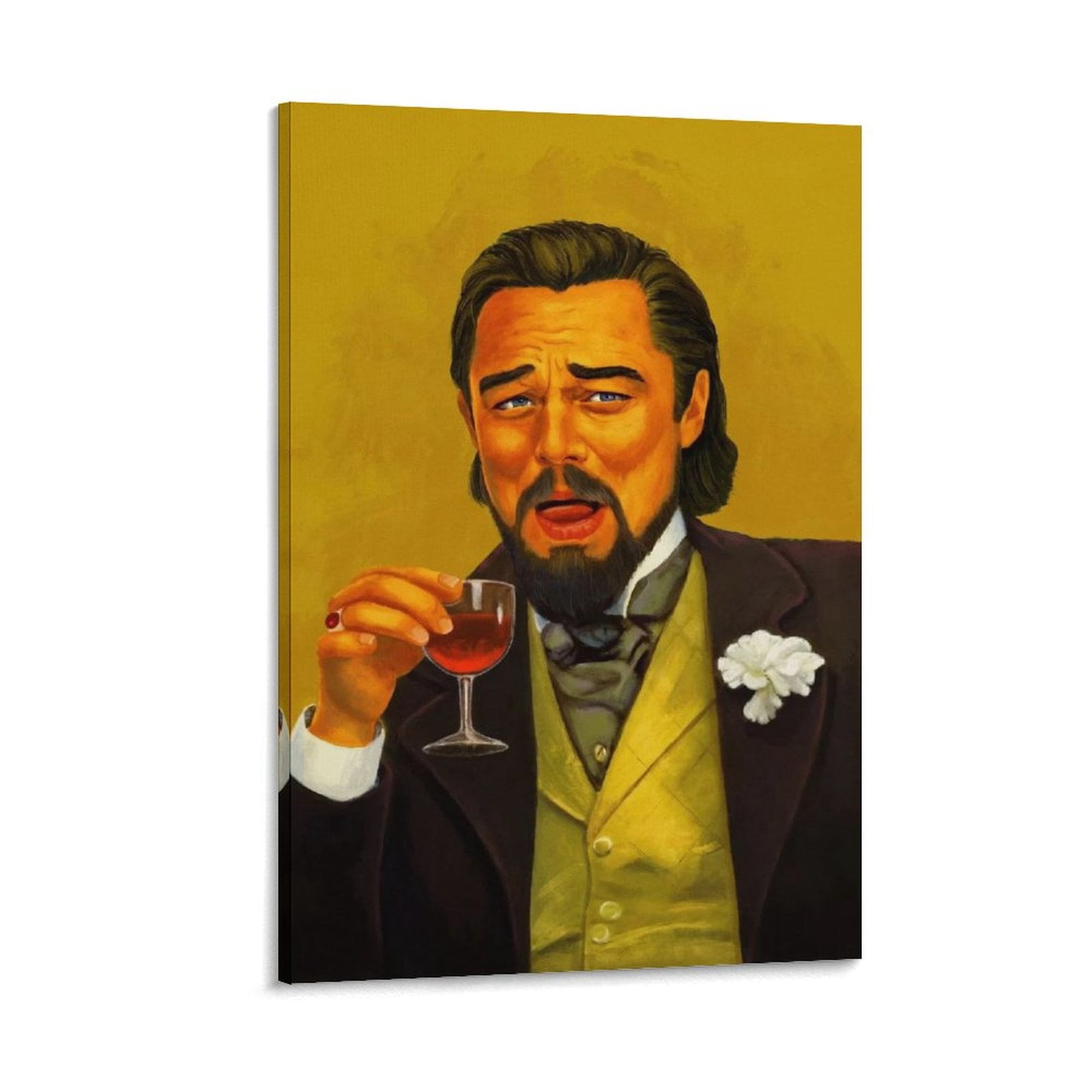 Laughing Leo Meme Poster Canvas Painting Creativity Poster for Living ...