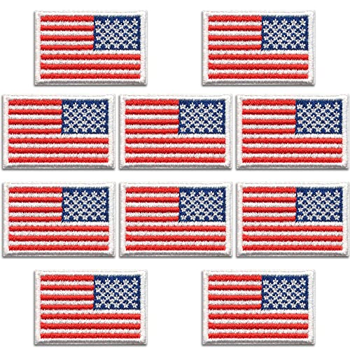 Laughing Lizards Small Reverse American Flag Patch (10-Pack ...