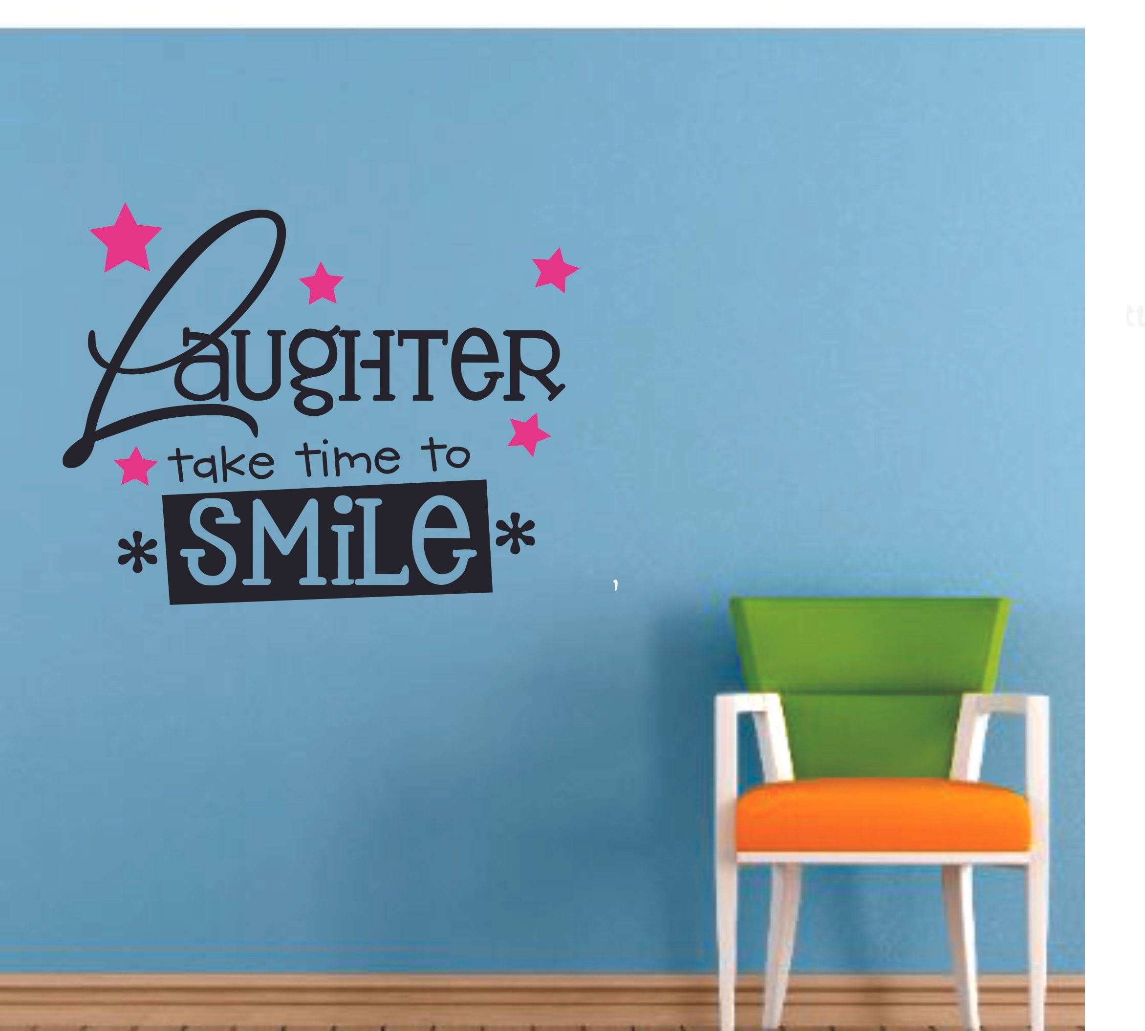 Laughter Smile Quote Quotes Cartoon Decors Wall Sticker Art Design ...