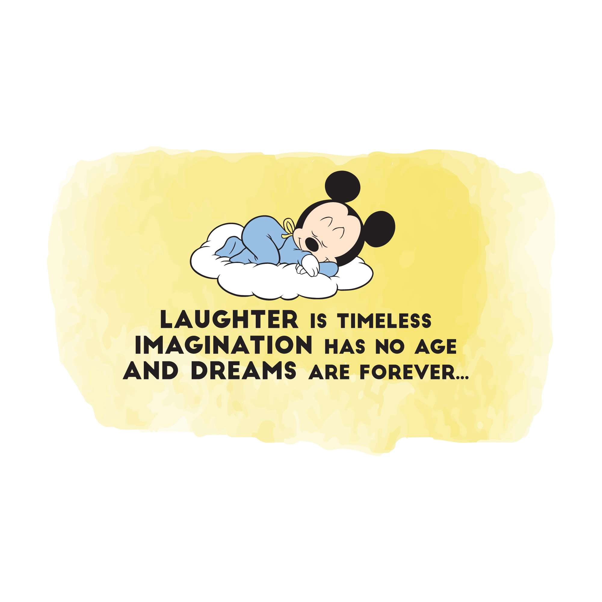 Laughter Is Timeless Imagination has no Age Inspiring Quote watercolor ...