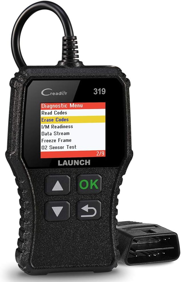 Launch Cr319 Obd2 Engine Fault Code Reader With Evap/O2 Sensor Test ...