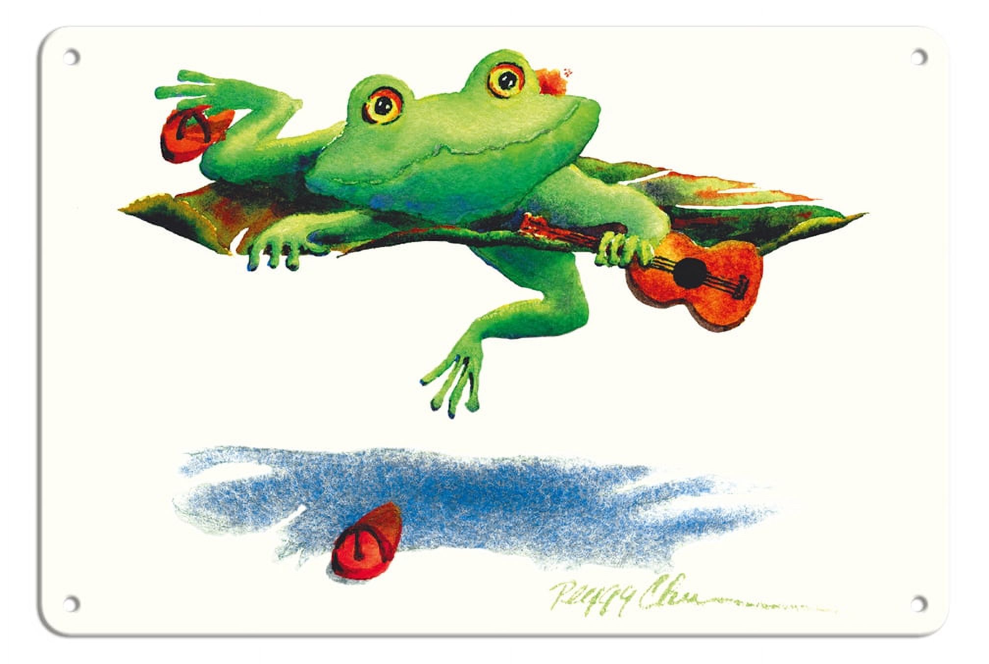Launch Pad - Hawaiian Frog (Poloka) with Ukulele - From an Original ...