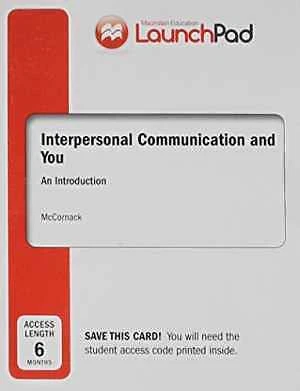 LaunchPad for Interpersonal - Printed Access Code, by McCornack Steven ...